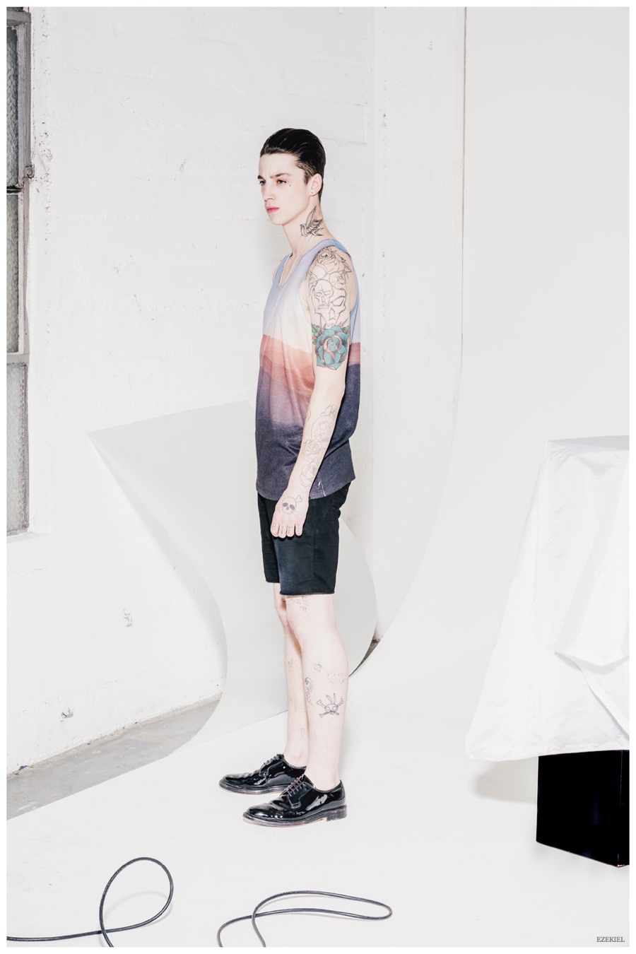 Ash Stymest Models Casual Fashions for Ezekiel Spring 2015 Collection ...