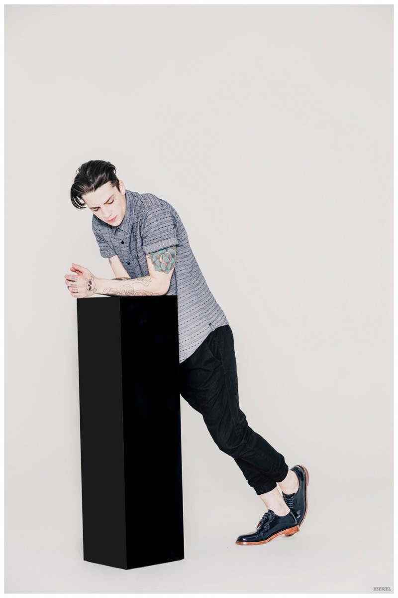 Ash Stymest Models Casual Fashions for Ezekiel Spring 2015 Collection ...
