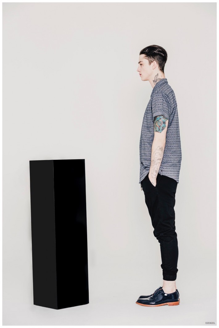 Ash Stymest Models Casual Fashions for Ezekiel Spring 2015 Collection ...