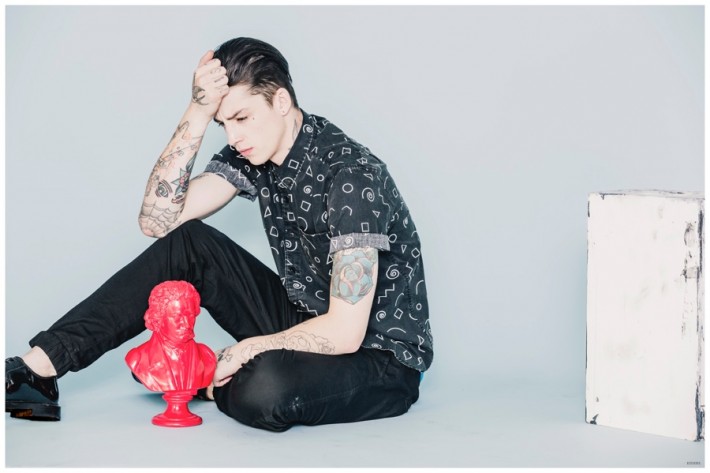 Ash Stymest Models Casual Fashions for Ezekiel Spring 2015 Collection ...