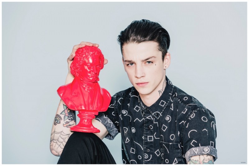Ash Stymest Models Casual Fashions for Ezekiel Spring 2015 Collection ...