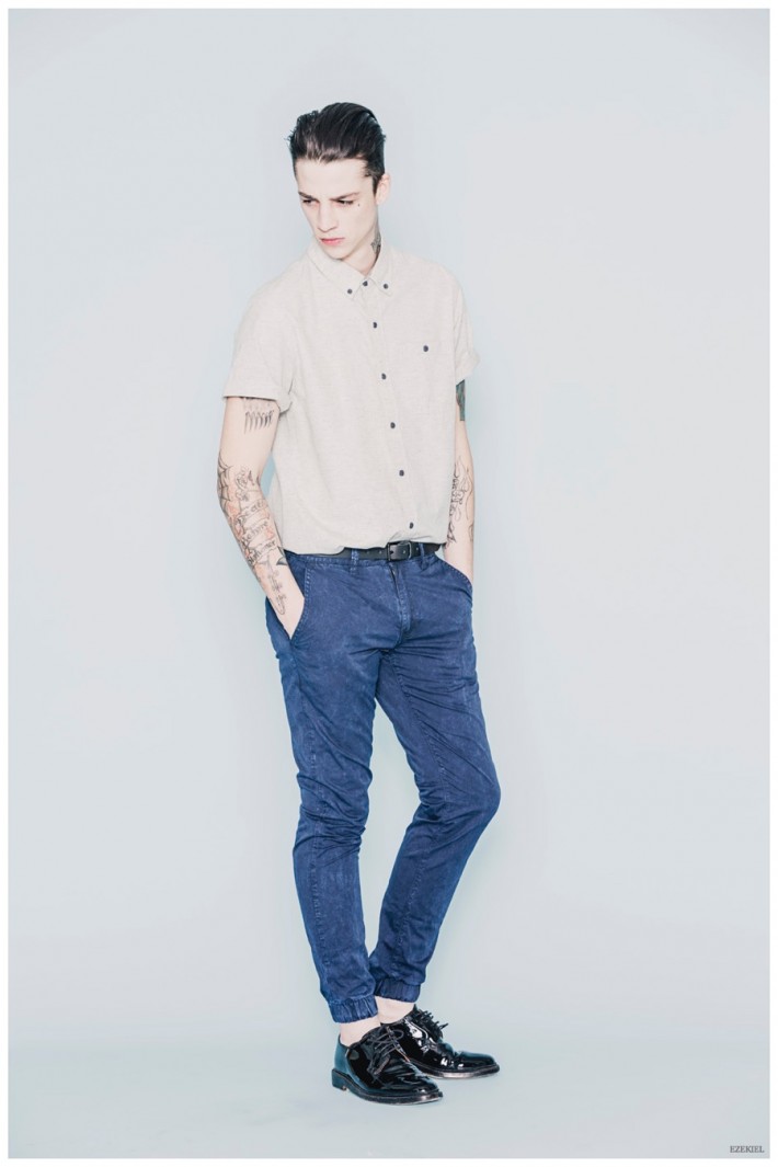 Ash Stymest Models Casual Fashions for Ezekiel Spring 2015 Collection ...