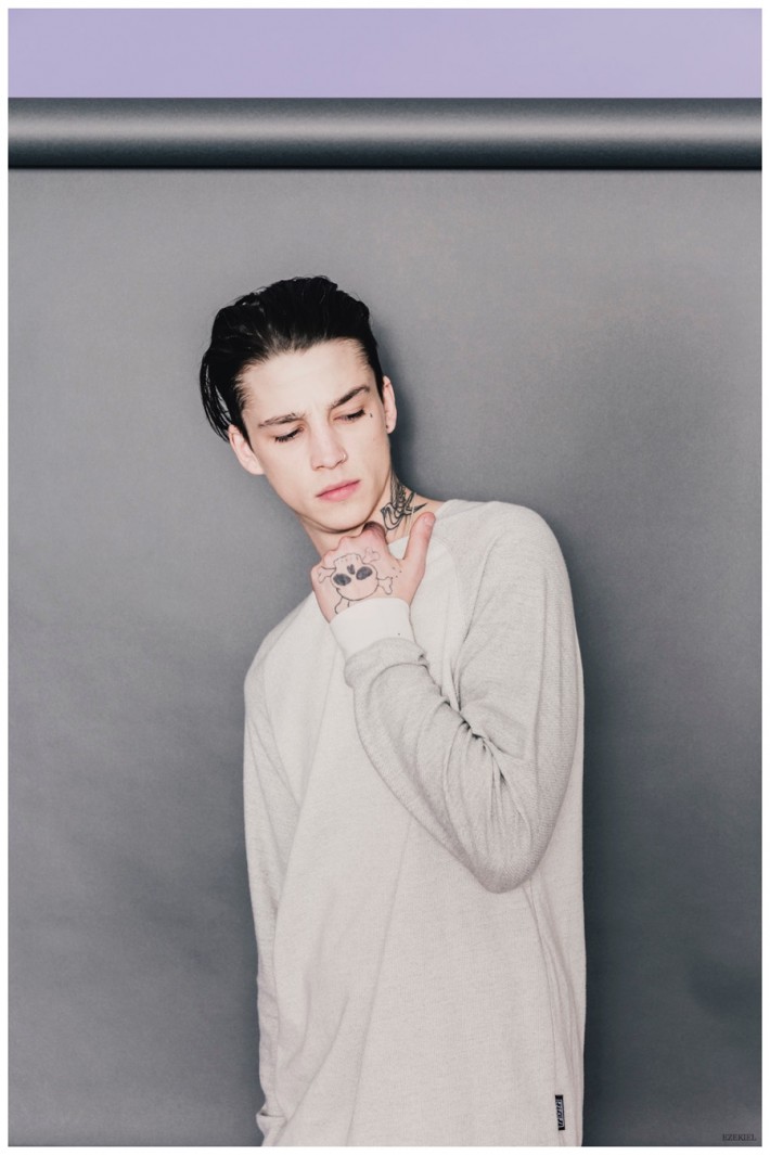 Ash Stymest Models Casual Fashions for Ezekiel Spring 2015 Collection ...