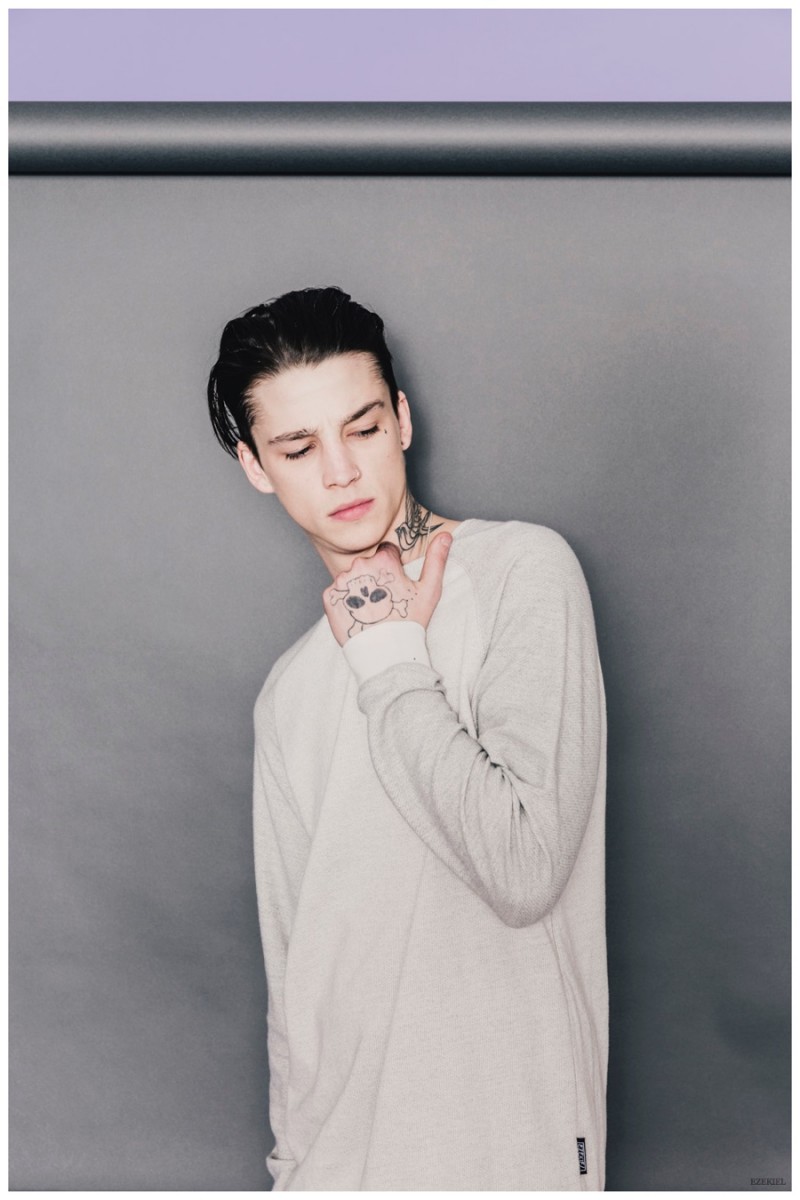 Ash Stymest Models Casual Fashions for Ezekiel Spring 2015 Collection ...