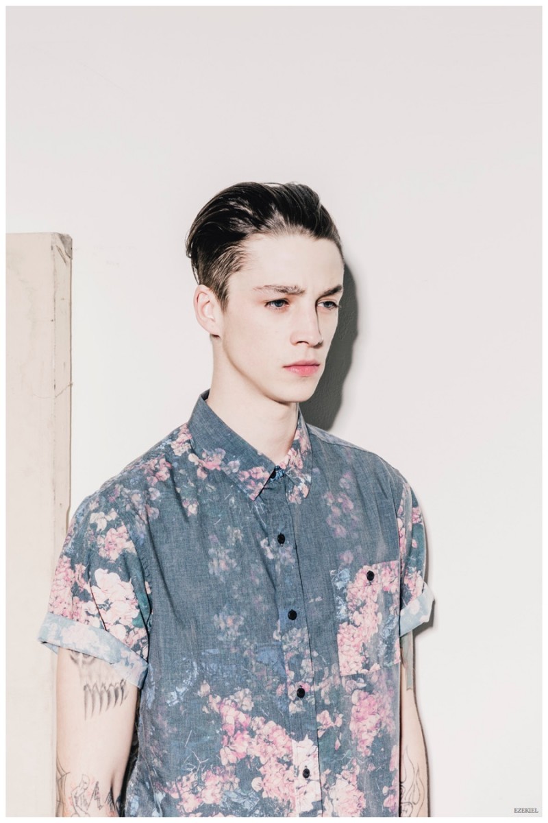 Ash Stymest Models Casual Fashions for Ezekiel Spring 2015 Collection ...