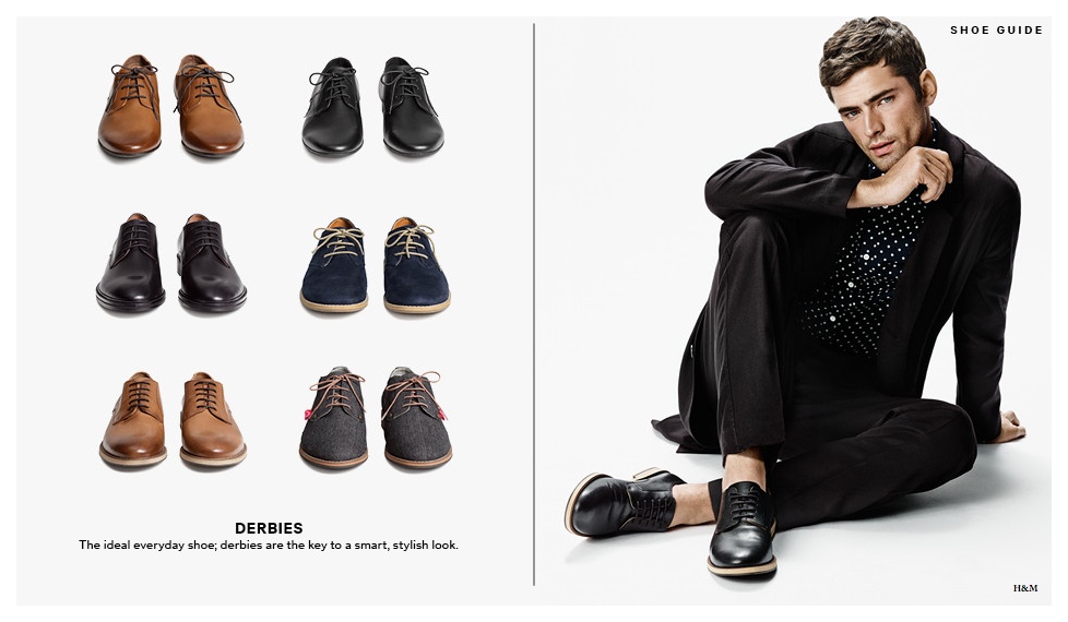Sean O’Pry Stars in H&M Men’s Shoe Guide – The Fashionisto