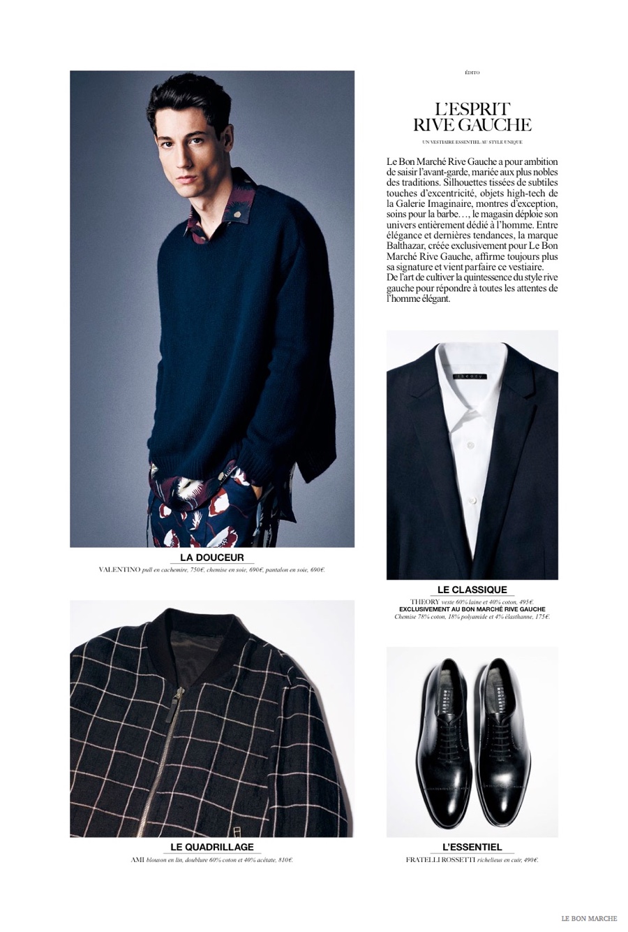 Nicolas Ripoll Models Elegant, Tailored Styles for Le Bon Marché – The ...