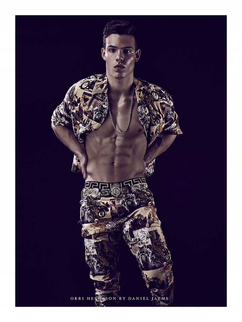 Orri Helgason is Clad in Versace for Daniel Jaems’ Obsession Series