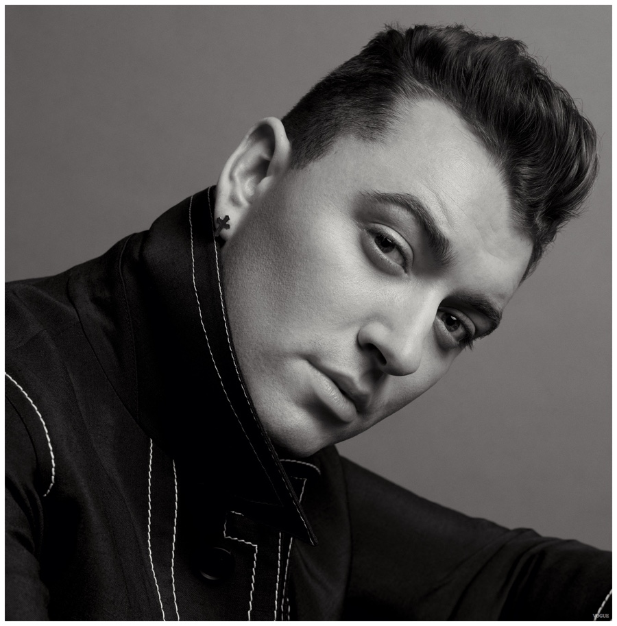 Sam Smith Joins Edie Campbell for Vogue March 2015 Denim Shoot – The ...