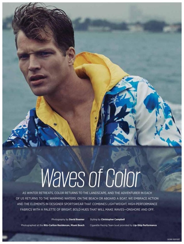 Waves of Color: Geoffroy Jonckheere Models Sporty Spring Fashions for ...