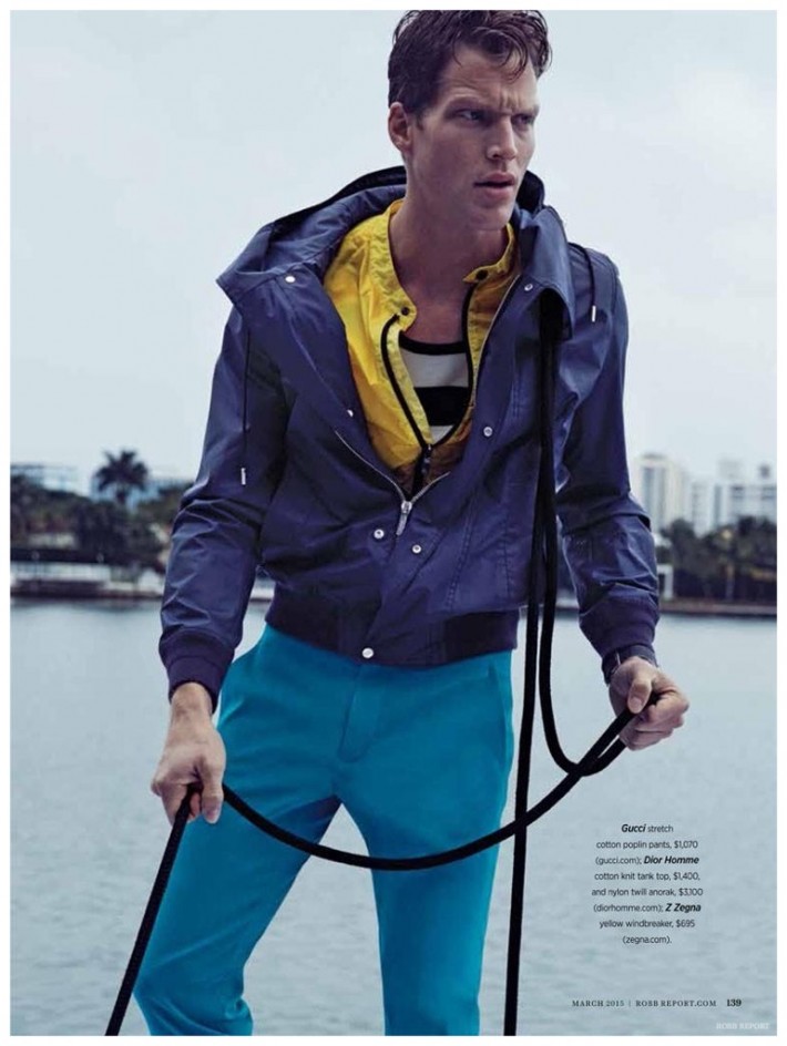 Waves of Color: Geoffroy Jonckheere Models Sporty Spring Fashions for ...