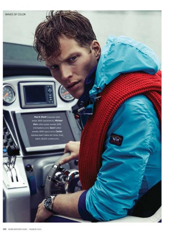 Waves of Color: Geoffroy Jonckheere Models Sporty Spring Fashions for ...