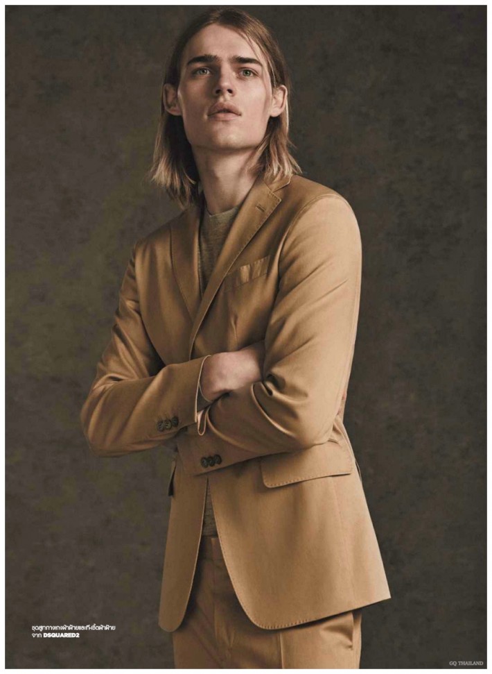 Spring Colored Men’s Suiting in Focus for GQ Thailand Fashion Editorial ...