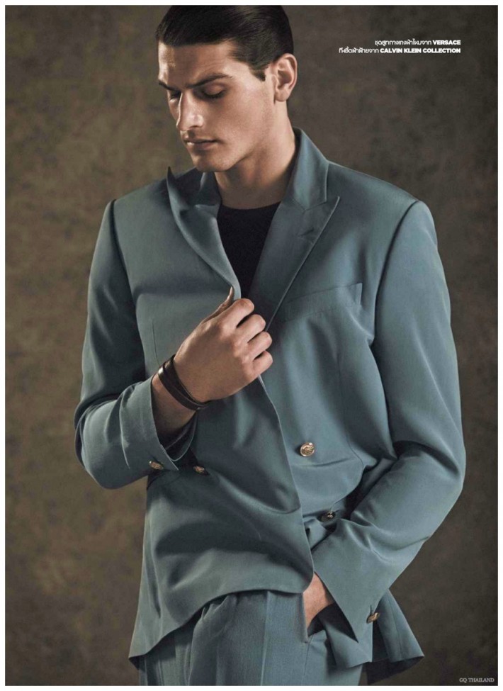 Spring Colored Men’s Suiting in Focus for GQ Thailand Fashion Editorial ...