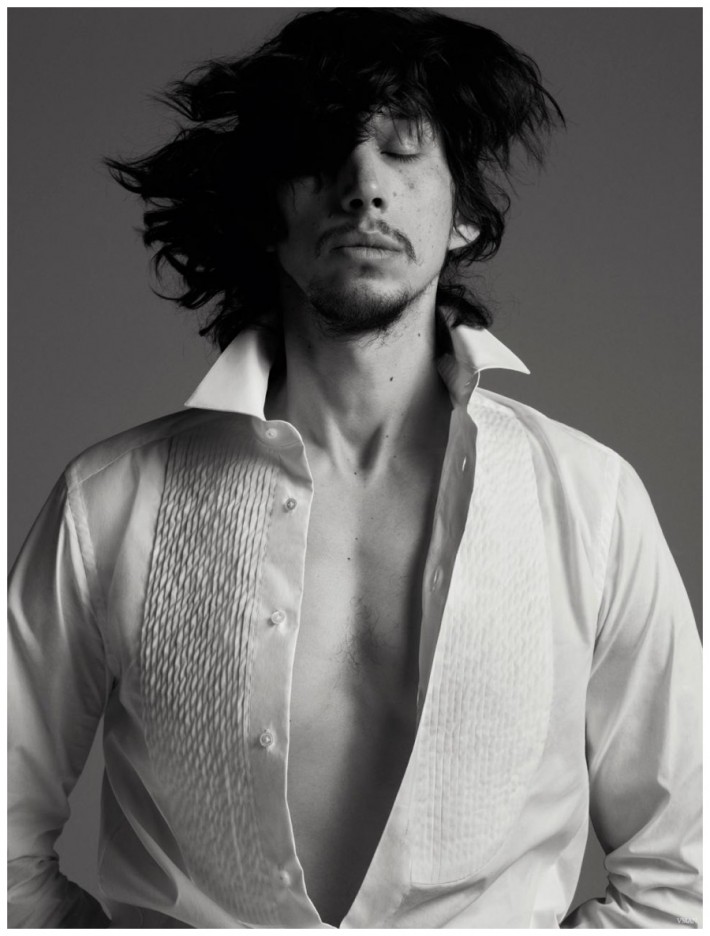 Adam Driver Dons Tuxedo for VMAN Spring/Summer 2015 Cover Photo Shoot ...