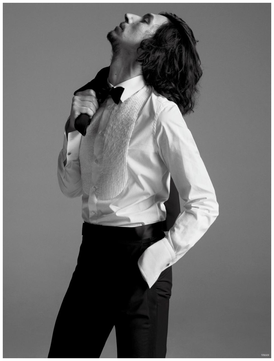 Adam Driver Dons Tuxedo for VMAN Spring/Summer 2015 Cover Photo Shoot ...