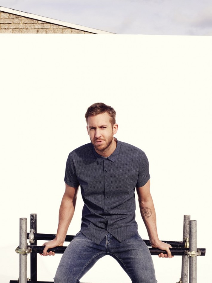 Calvin Harris Goes Shirtless for Sunday Times Style Cover Photo Shoot ...