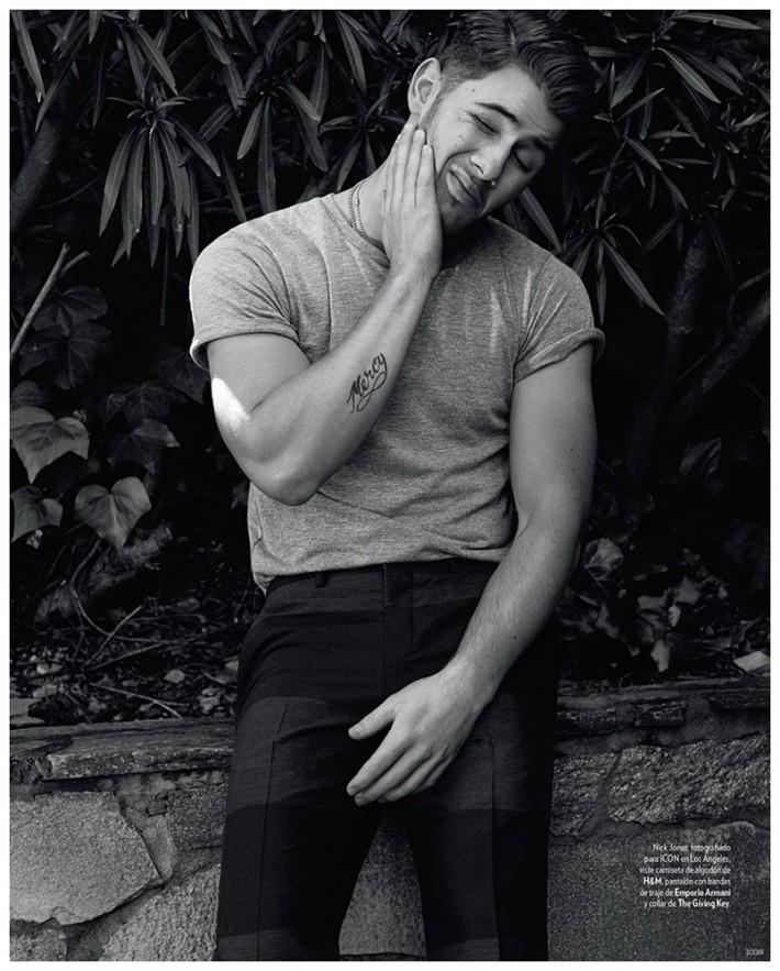 Nick Jonas Sports Casual + Tailored Styles for Icon 2015 Photo Shoot