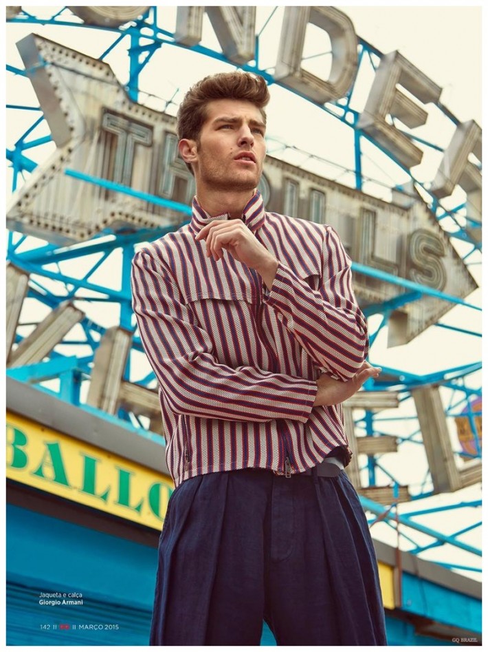 Paolo Anchisi Models Bright Spring Wardrobe in Retro Inspired GQ Brasil ...