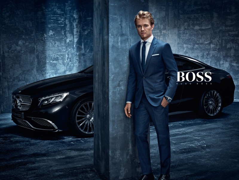 Lewis Hamilton + Nico Rosberg Front Boss by Hugo Boss F1 Campaign – The ...