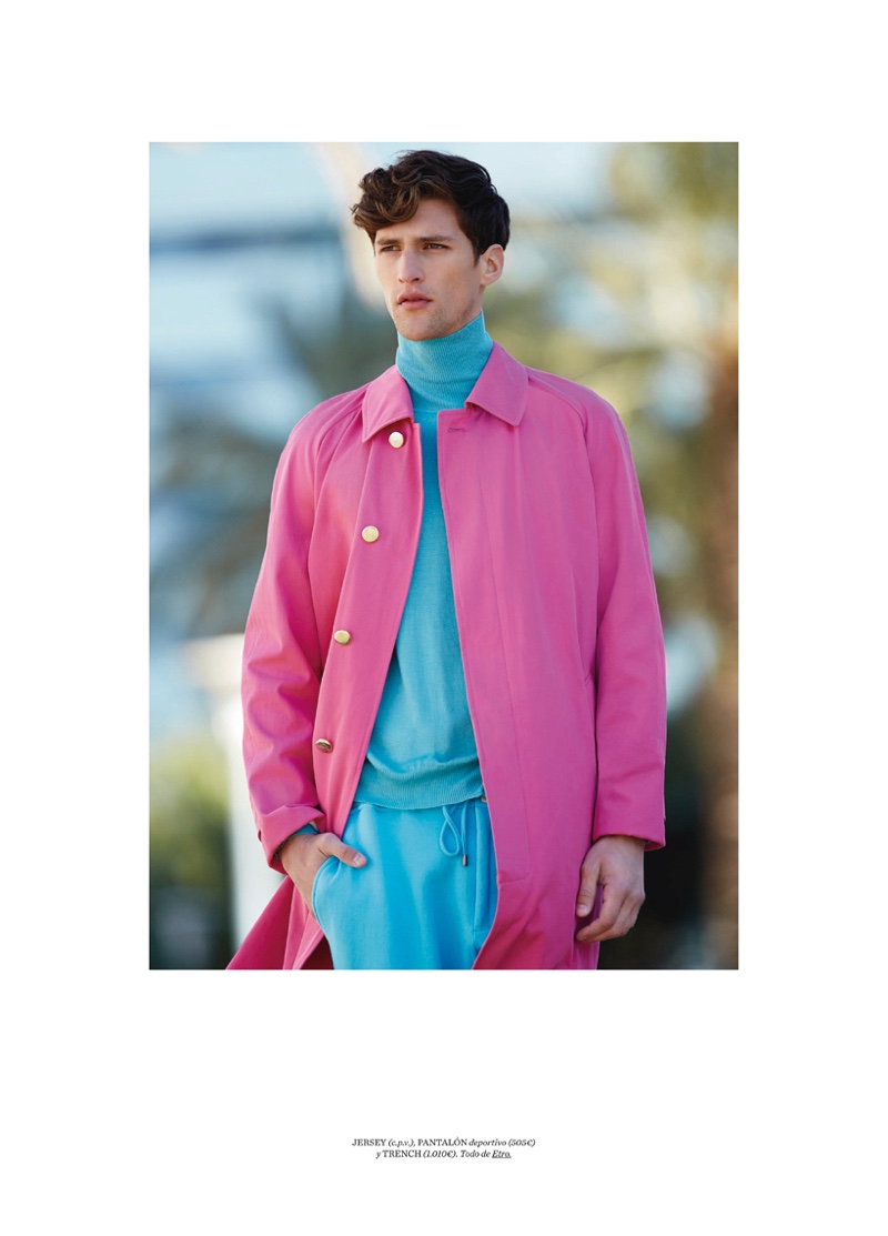 Fabrizio Silva Models Colorful Spring Styles for Men's Health Spain ...