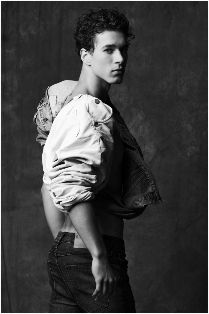 Norbert Models Denim for Wojciech Jachyra Shoot – The Fashionisto
