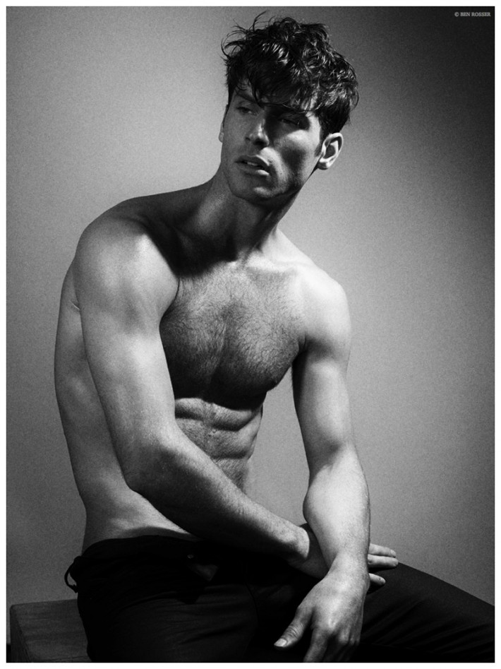 Unwind: Samuel Trepanier Rocks Wet Men's Hairstyles