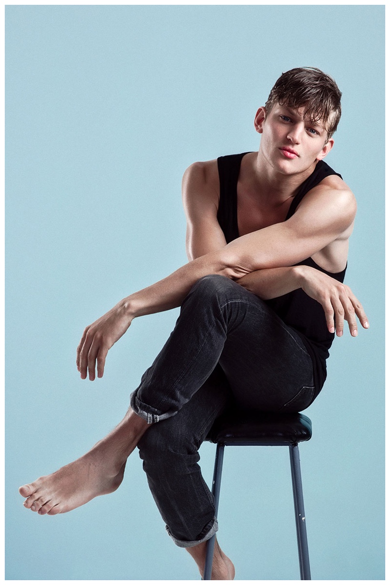 Sebastian Sauve Stars in Spring Editorials for Gaschette, Lab-A4 + Men ...