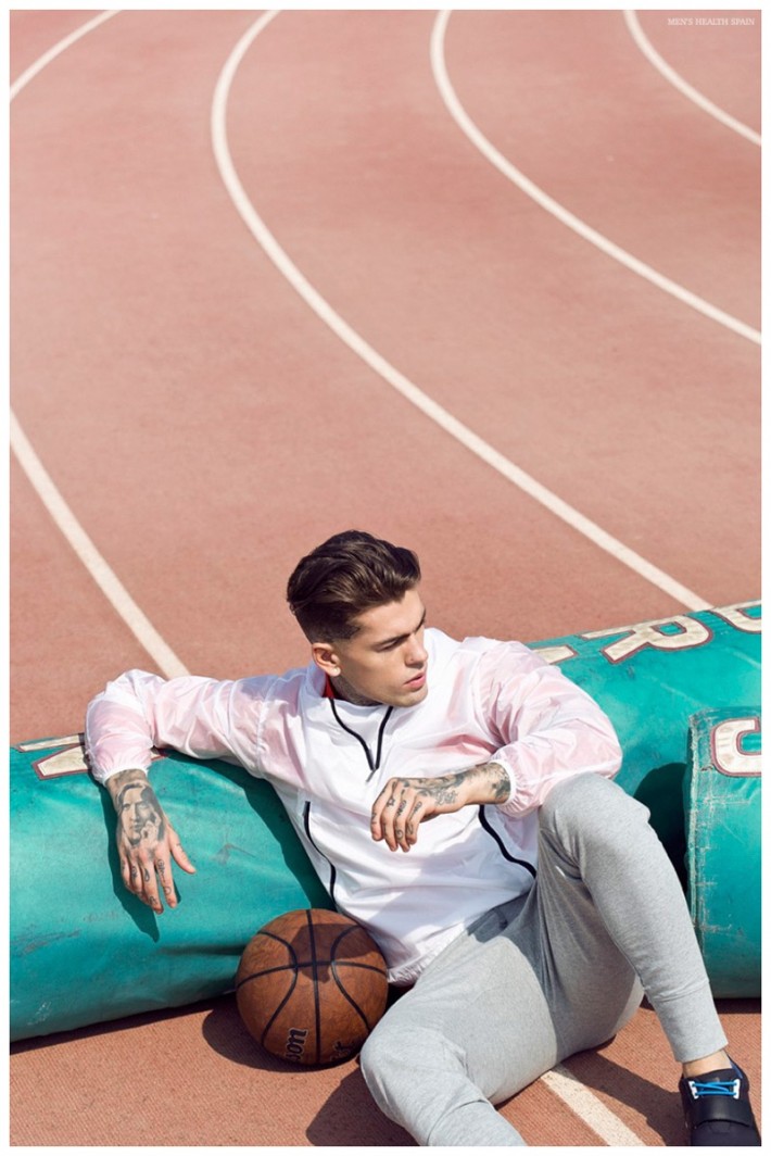 Stephen James Hits the Track for April 2015 Men’s Health Spain – The ...
