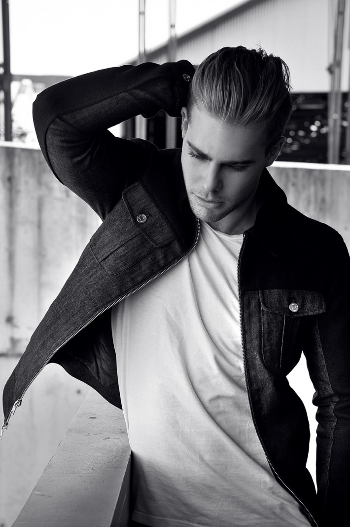 Benji Condie Models Armani Exchange Black Edition Fashions – The ...