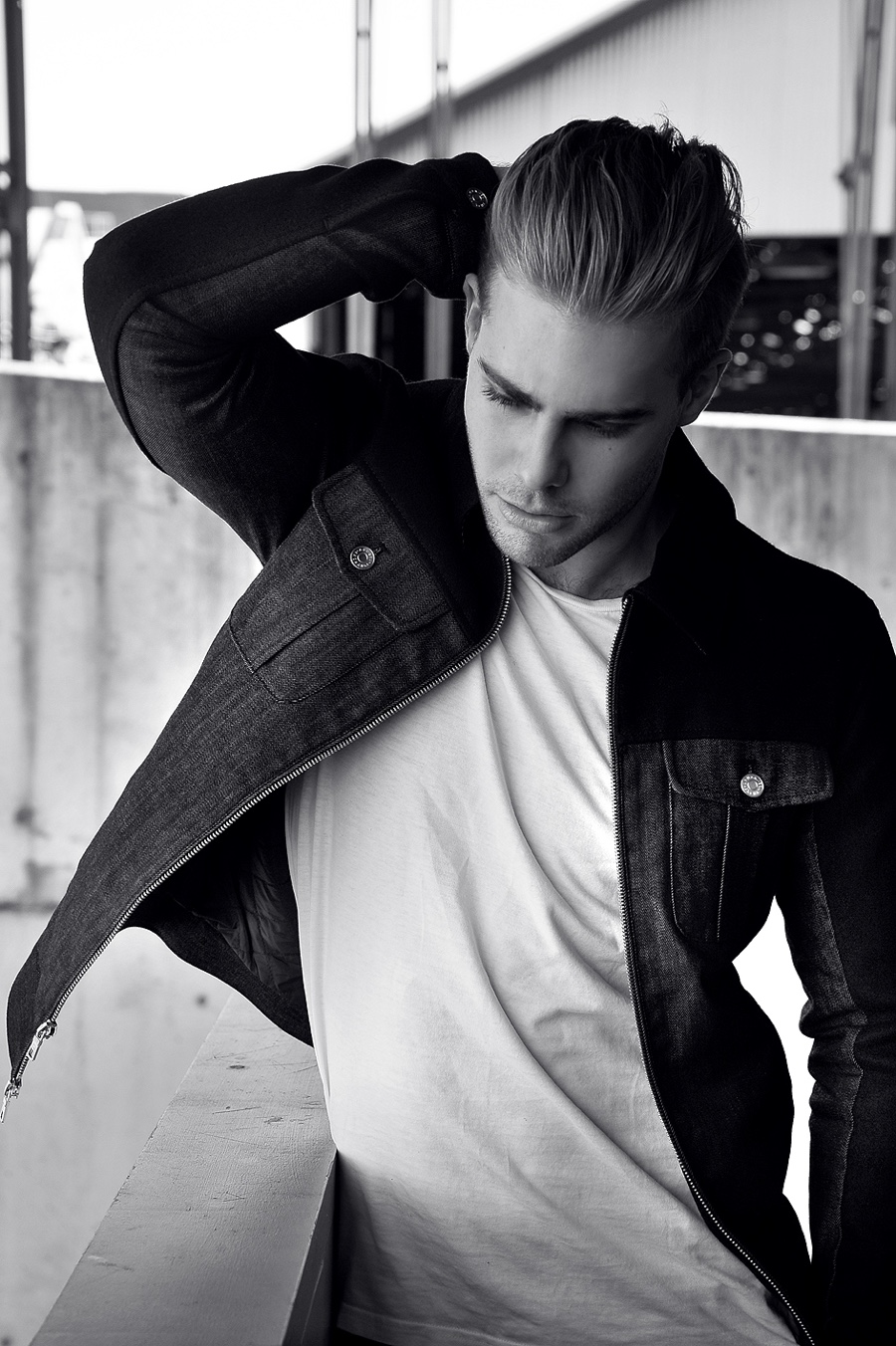 Benji Condie Models Armani Exchange Black Edition Fashions – The ...