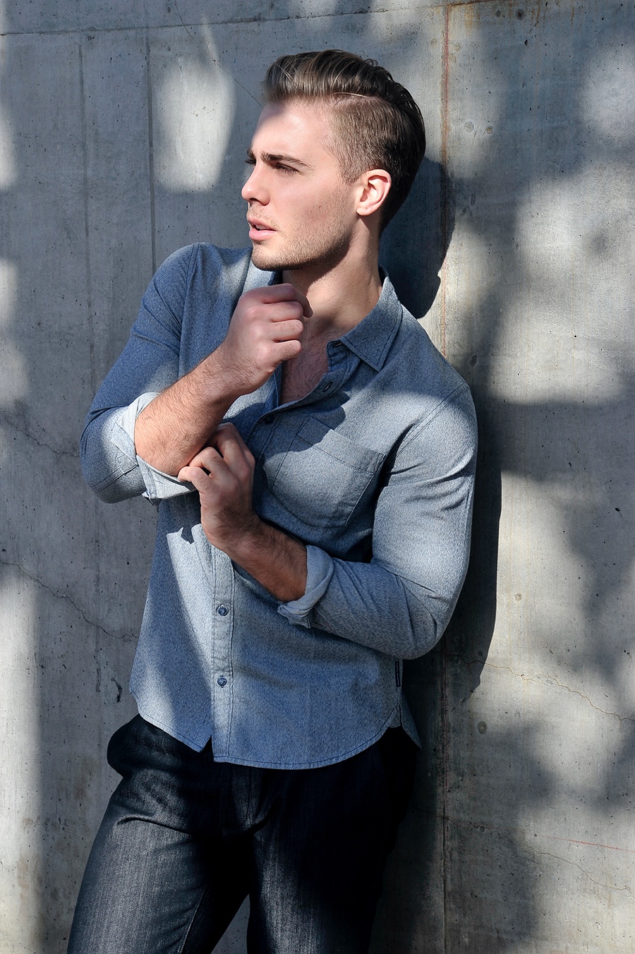 Benji Condie Models Armani Exchange Black Edition Fashions – The ...