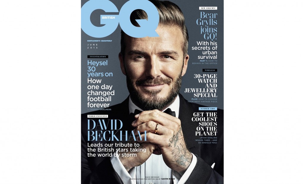 David Beckham Covers June 2015 British GQ – The Fashionisto