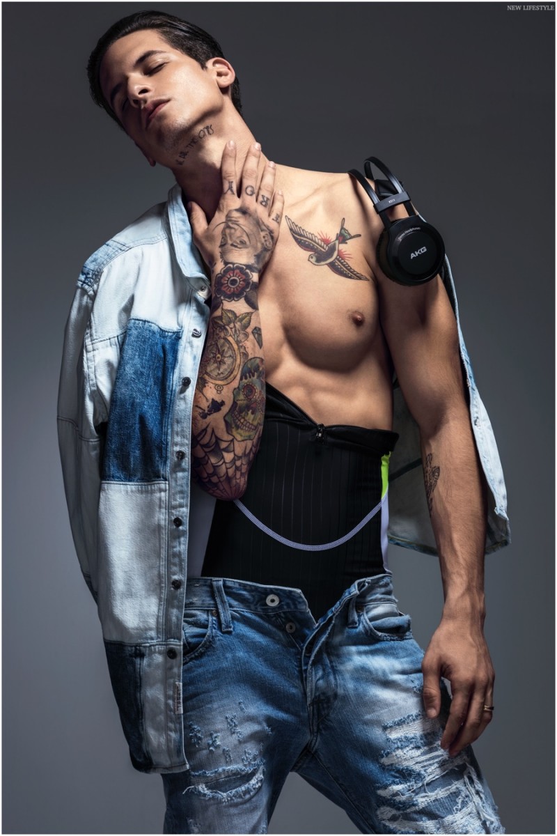 Diego Fragoso Shows Off Tattoos in New Lifestyle Summer 2015 Cover ...