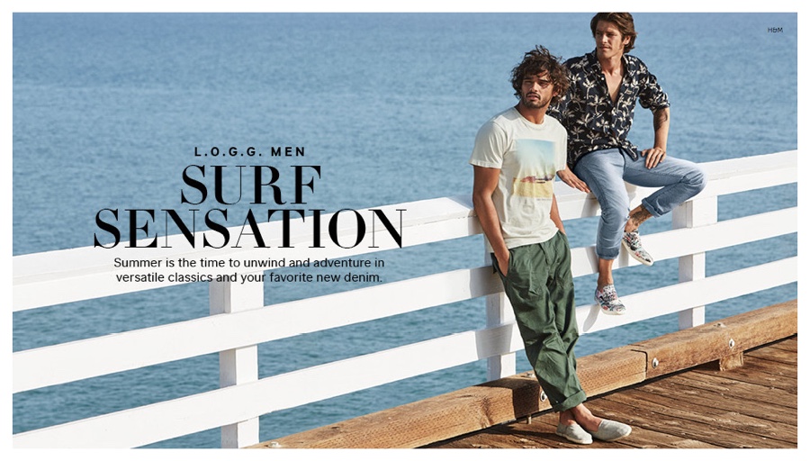 Surf Sensation: Marlon + Vinnie Model Summer Beach Looks for H&M – The ...