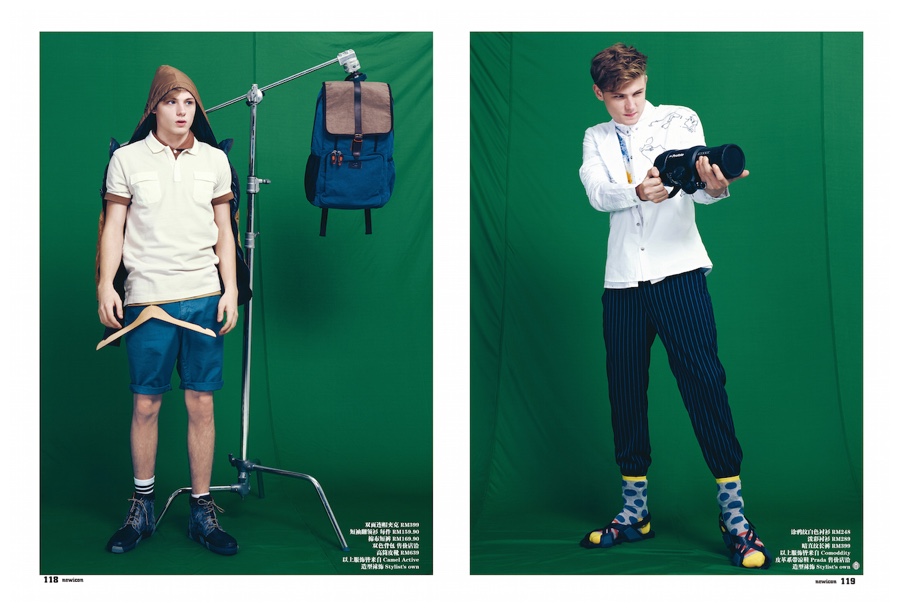 Harry Bullen Plays on Set for Cheeky New Icon Shoot – The Fashionisto