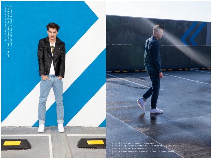 Maks Behr Models Classic Levi’s Denim Styles – The Fashionisto