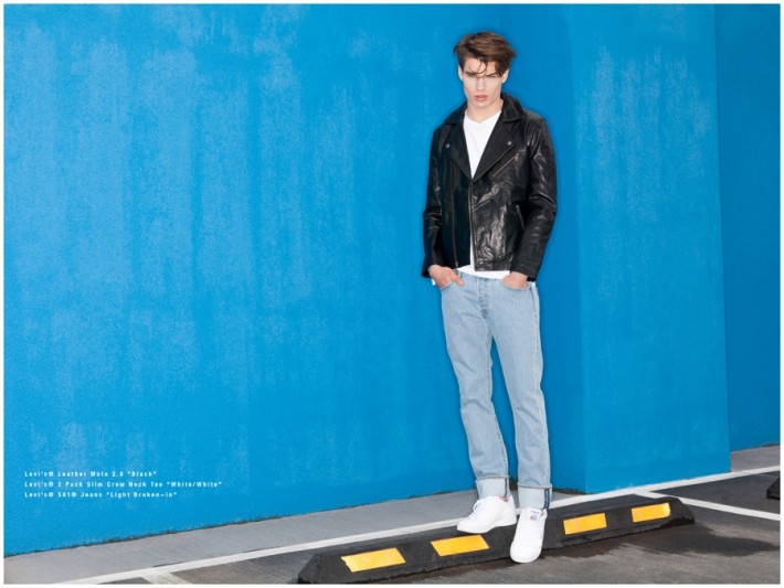 Maks Behr Models Classic Levi’s Denim Styles – The Fashionisto