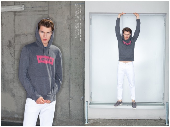 Maks Behr Models Classic Levi’s Denim Styles – The Fashionisto