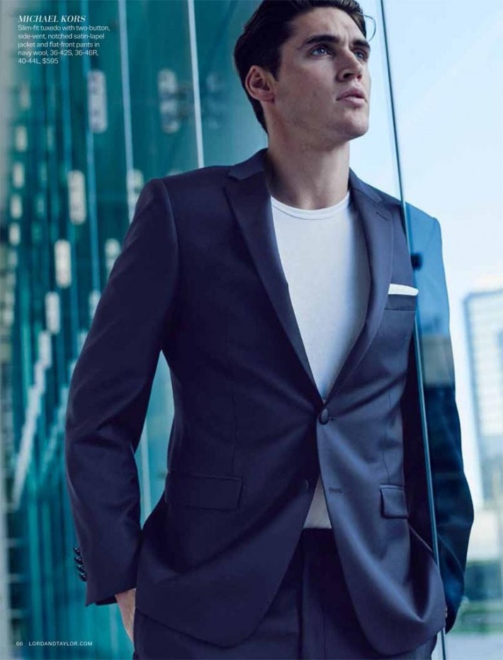 Isaac Carew Suits Up in Contemporary Styles for Lord & Taylor – The ...