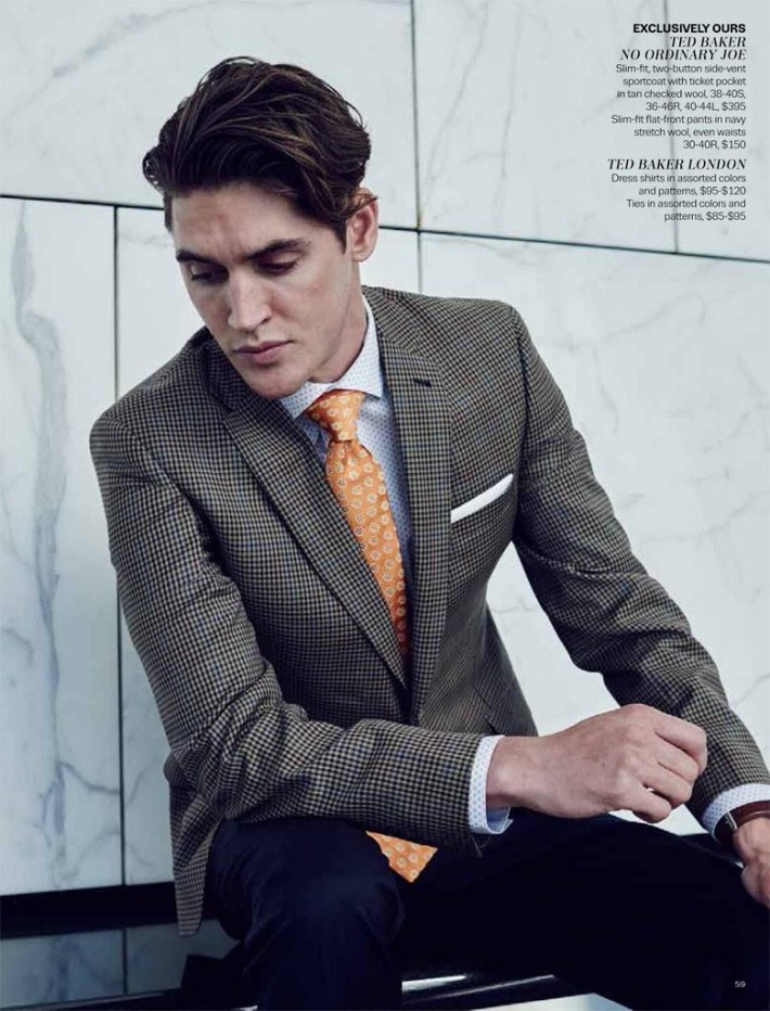 Isaac Carew Suits Up in Contemporary Styles for Lord & Taylor – The ...