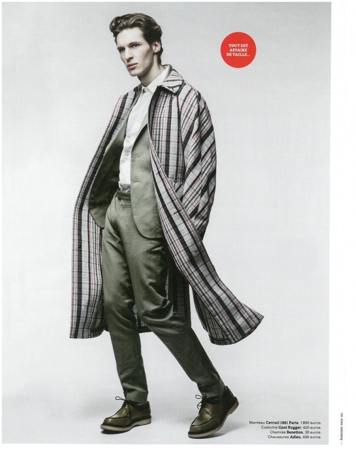 Lucas Mikulski Models Designer Men's Coats for Tetu Editorial – The ...