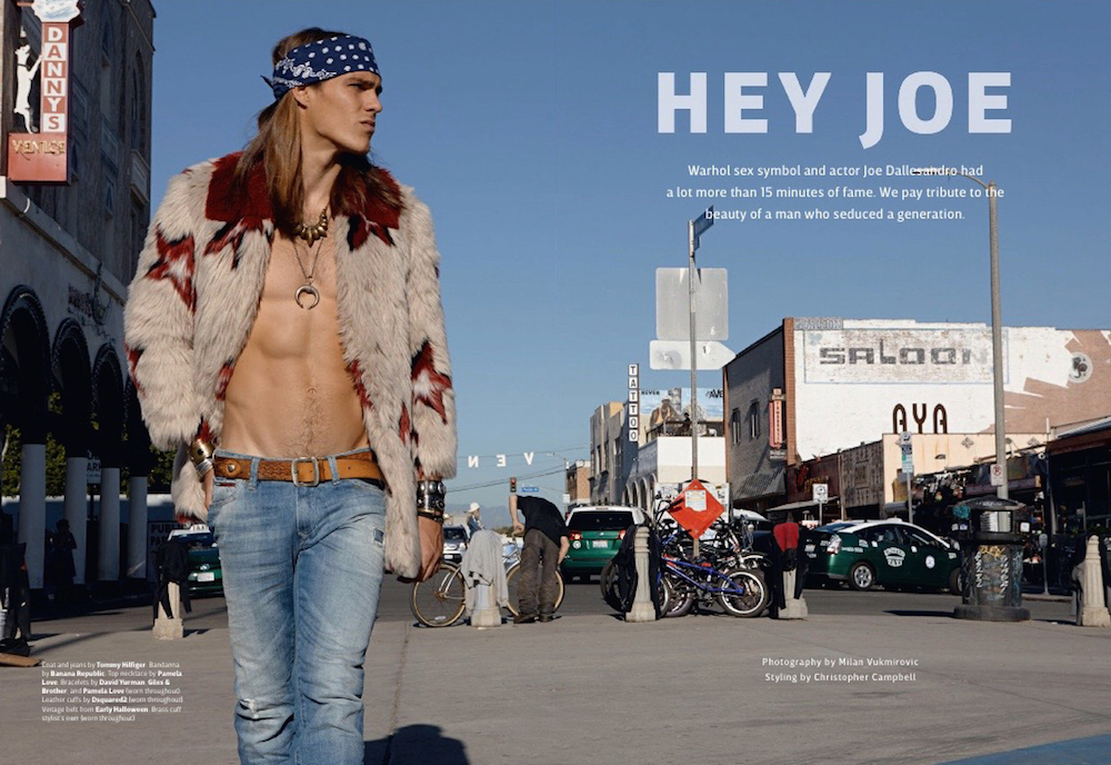 Travis Smith Channels Joe Dallessandro for OUT Fashion Shoot – The ...