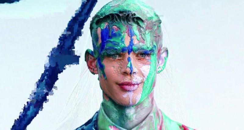 That’s Pitticolor! André Bona Splashed in Paint for Luca Finotti ...