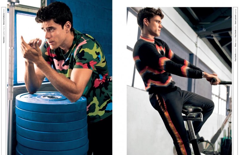 Caio Cesar Works Out for Sporty David Shoot – The Fashionisto