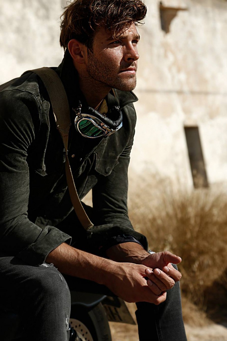 Chad Masters Goes Off Road for Moto Style Shoot – The Fashionisto
