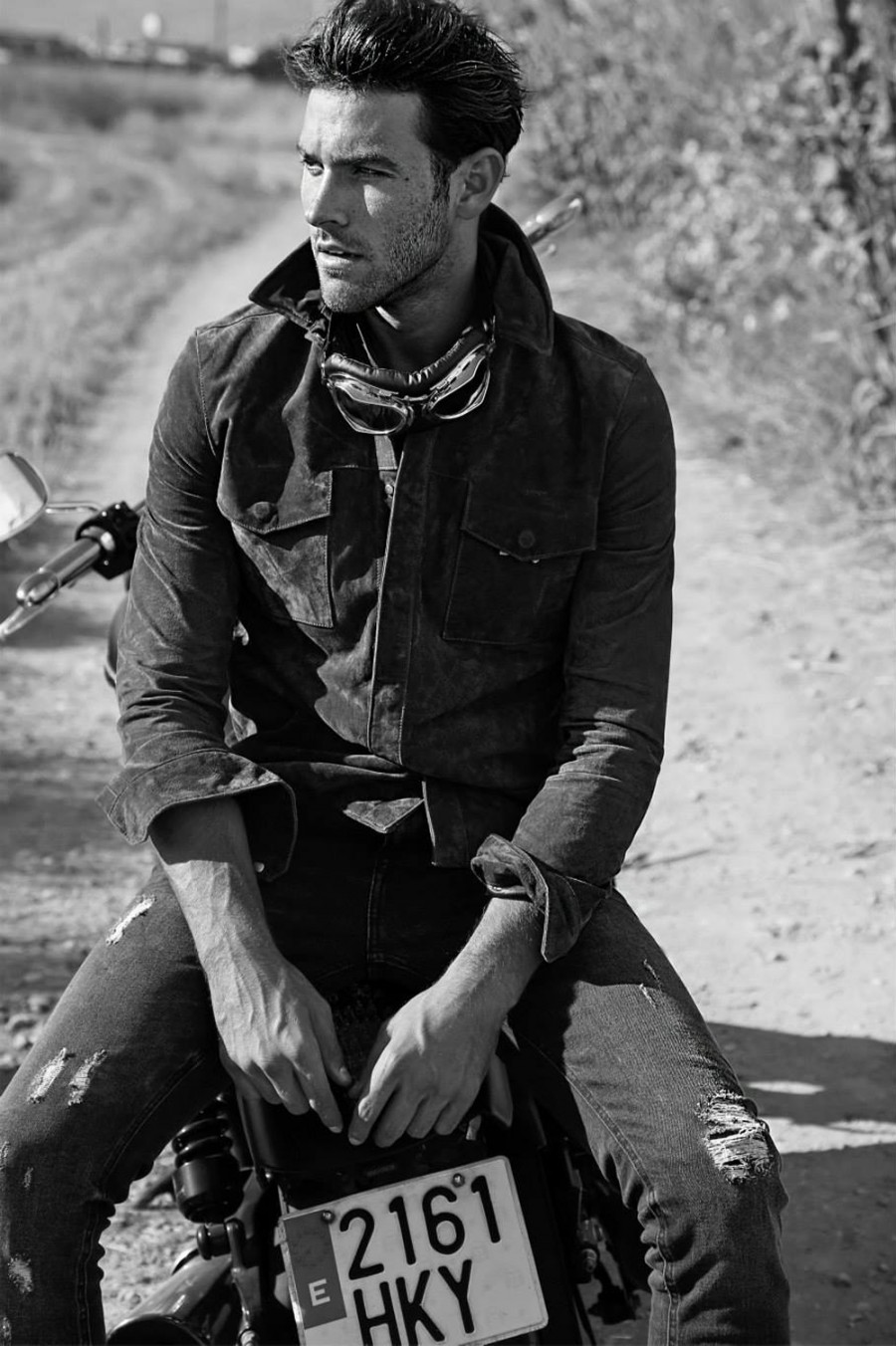 Chad Masters Goes Off Road for Moto Style Shoot – The Fashionisto
