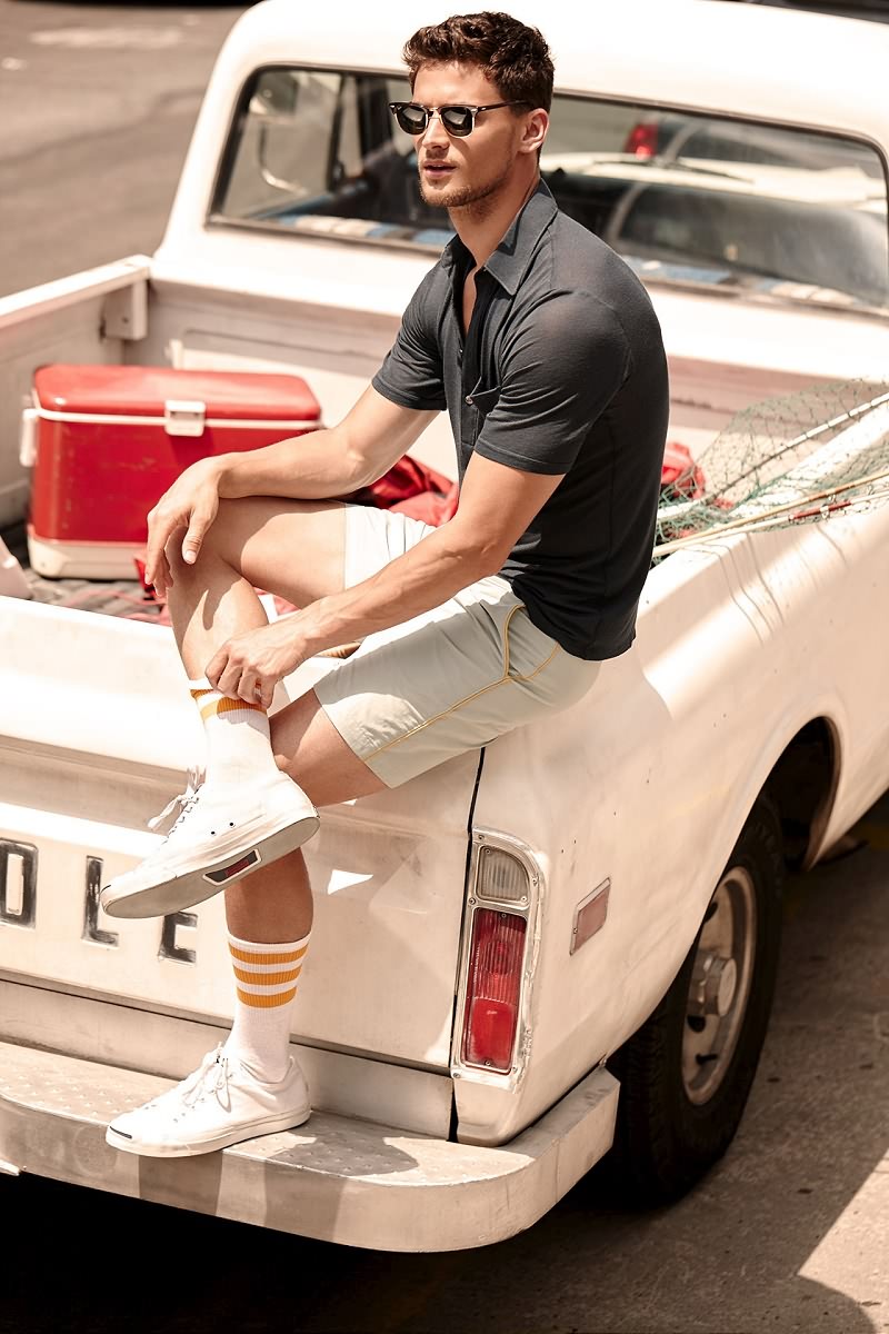 Garrett Neff Models His Beachwear Line Katama – The Fashionisto