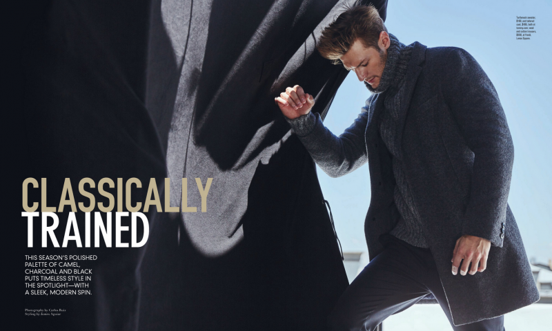 Dan Murphy Models Luxe Fall Fashions for Men's Book – The Fashionisto