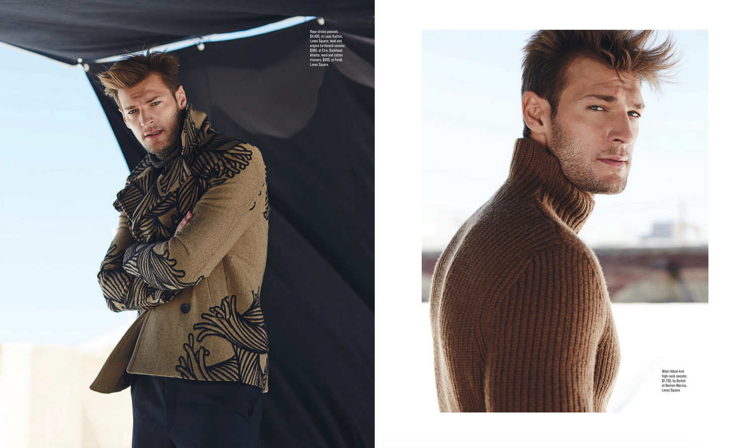 Dan Murphy Models Luxe Fall Fashions for Men's Book – The Fashionisto